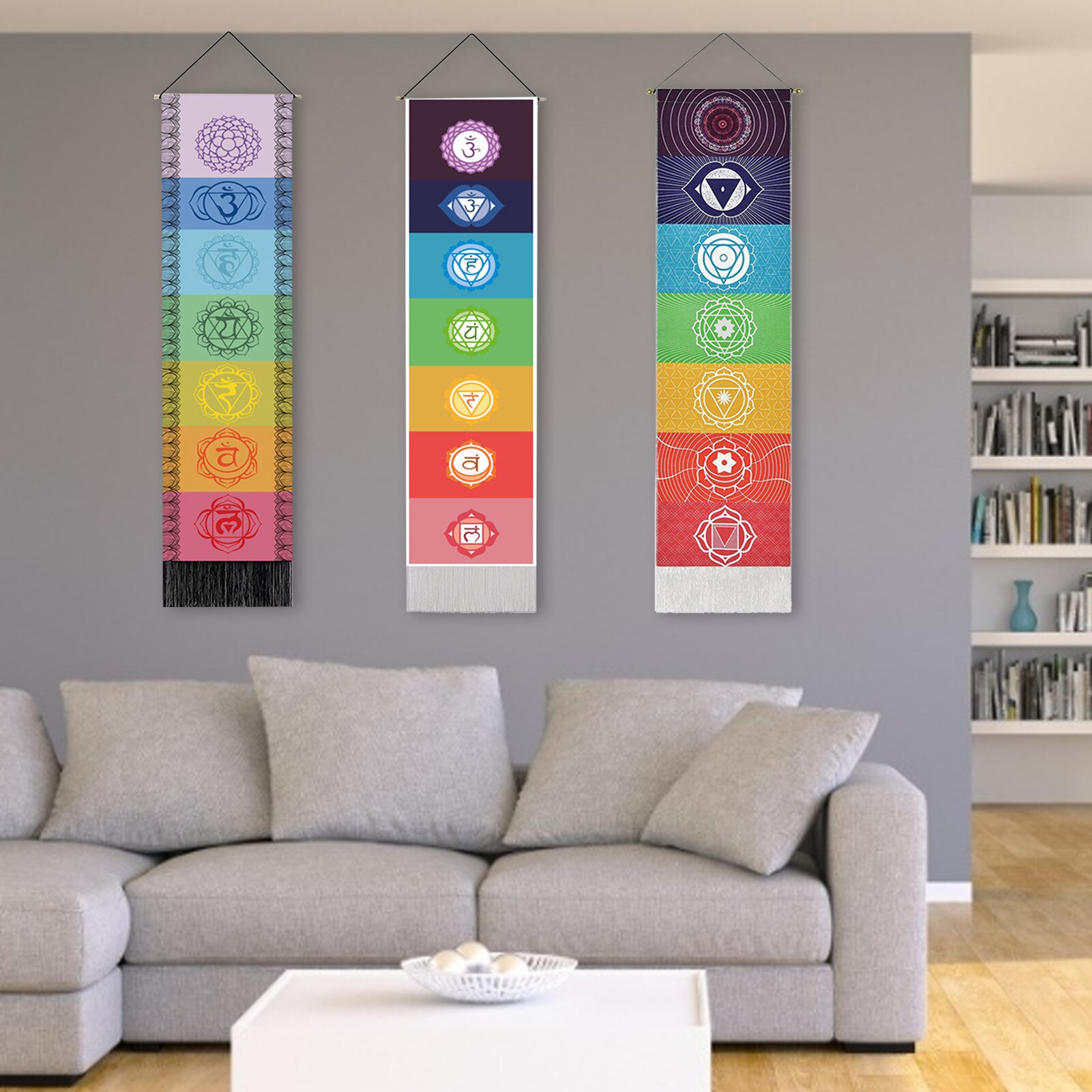 7 Chakra Mandala Tapestry Yoga Meditatie Banner Po... – Vicedeal