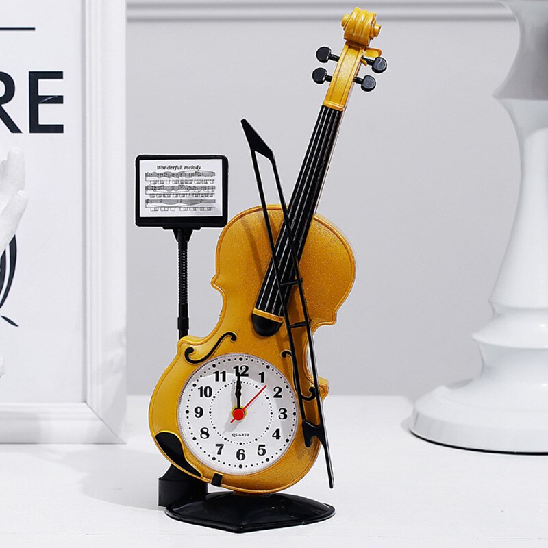Simulation Cello Ancient Desk Clock Vintage clock ... – Grandado