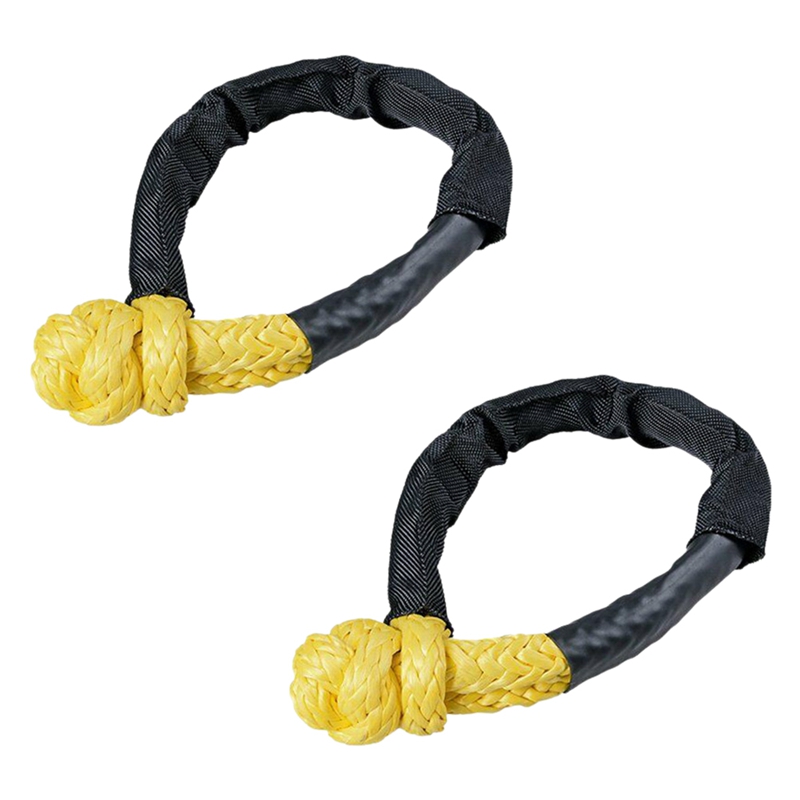 2X Soft Shackle Rope Synthetic Tow Recovery Strap ... – Grandado