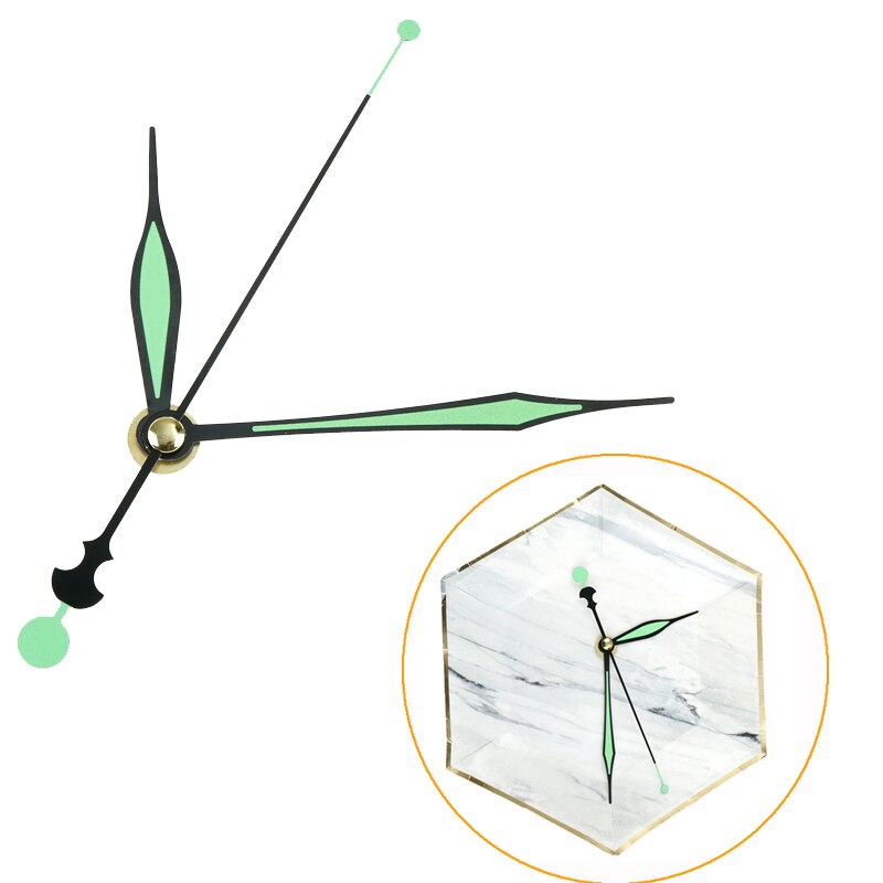 DIYGreen Luminous Silent Quartz Wall Clock Spindle... – Grandado