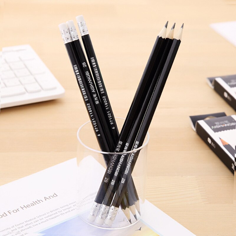 12 Pcs/set exam Pencil 2B Sketch Items Pencils Dra... – Vicedeal