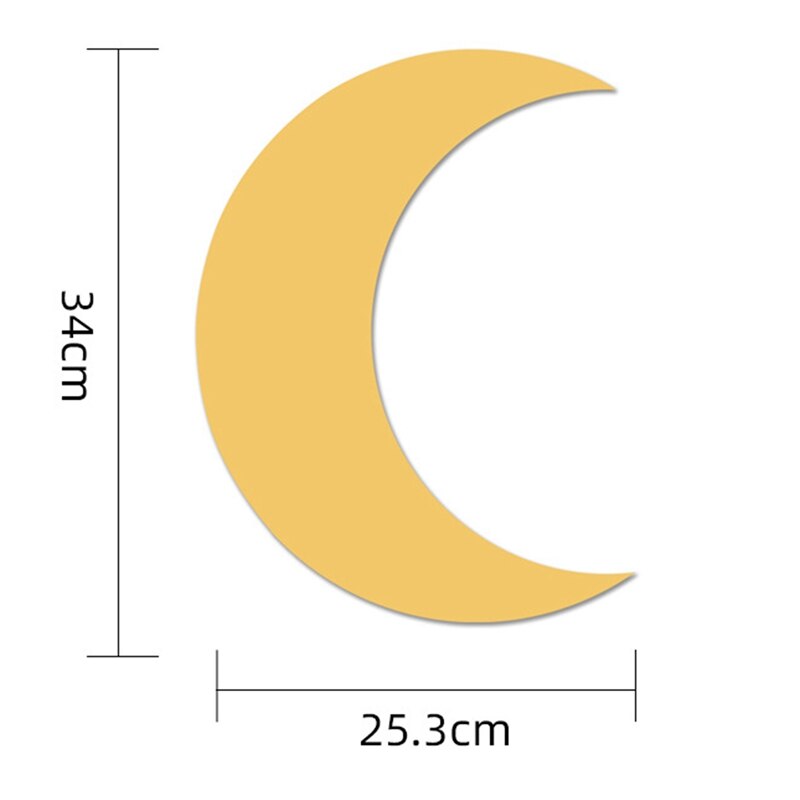 Moon Mirror Boho Wall Sticker Large Decor for Urba... – Vicedeal