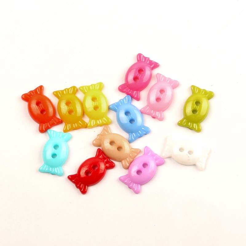 100Pcs Mixed Acrylic Candy Sewing Buttons For Clot... – Grandado