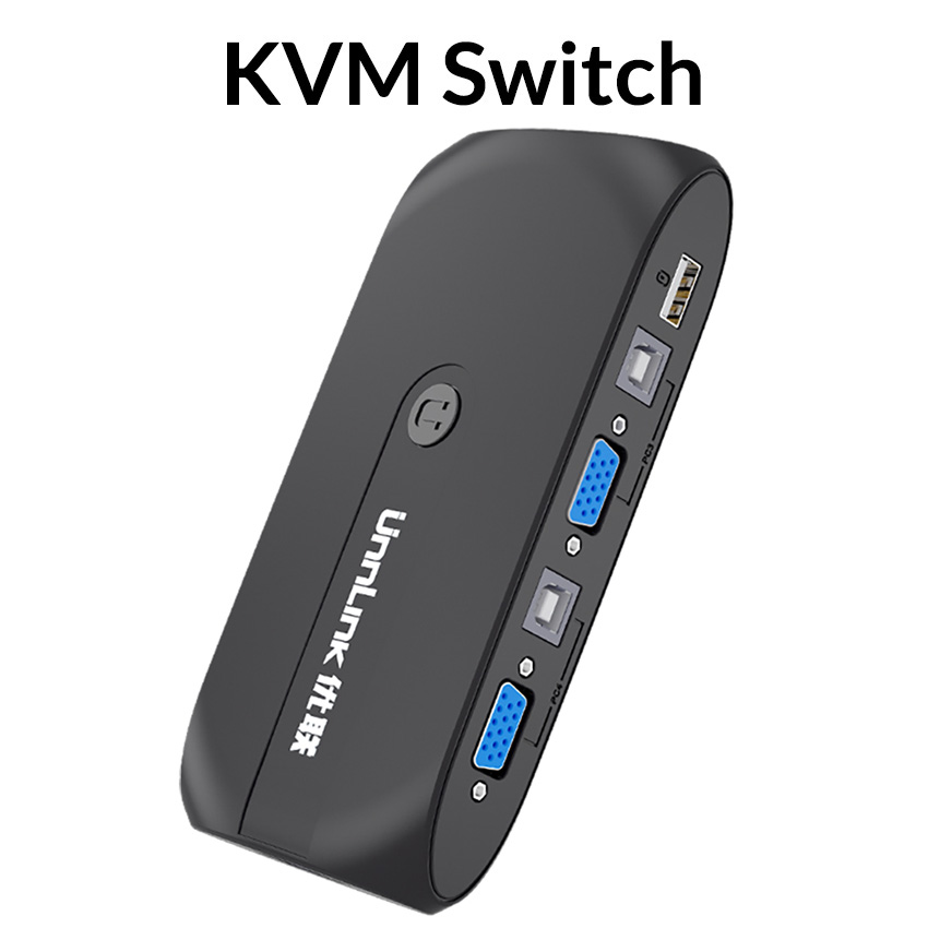Unnlink 4X1 VGA KVM Switch 4 Ports USB 2.0 Switche... – Vicedeal