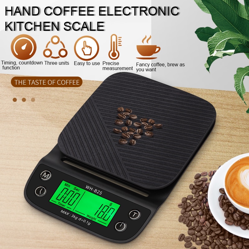 Coffee Scale High Precision Drip Scale 3kg/ 0.1g B... – Grandado
