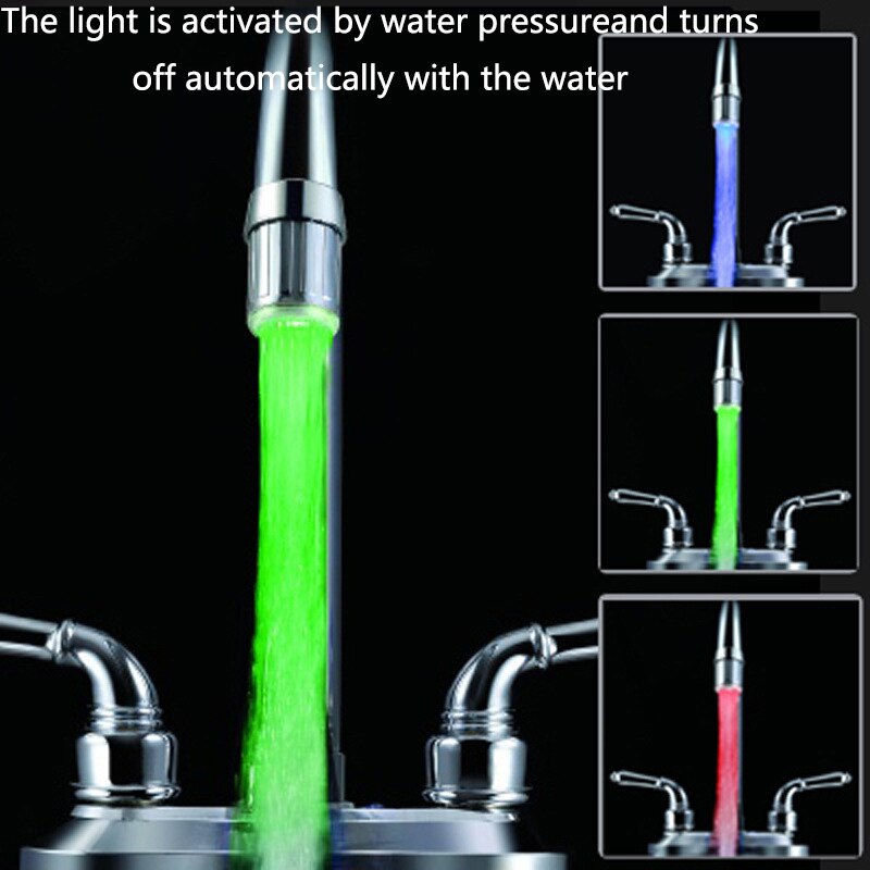 Light-Up LED Faucet Colorful Changing Glow Nozzle ... – Grandado