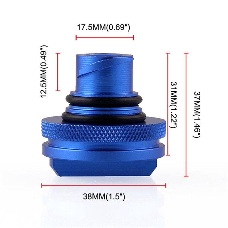 Auto Accessoires DEF Cap Blauw Set Voor Dodge Ram ... – Grandado