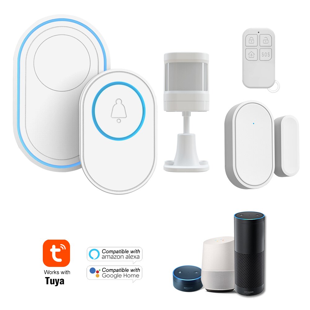 Tuya Alarm System with Wireless WIFI Doorbell Func... – Grandado