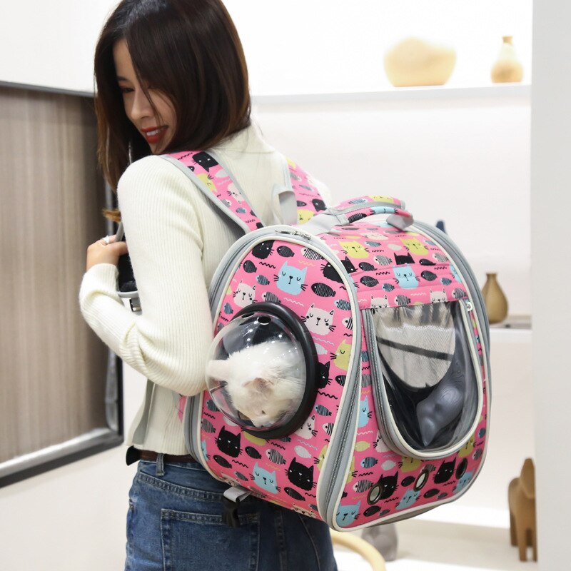 Pet Stroller for Cats Puppy Cart Bag Breathable Pe... – Grandado