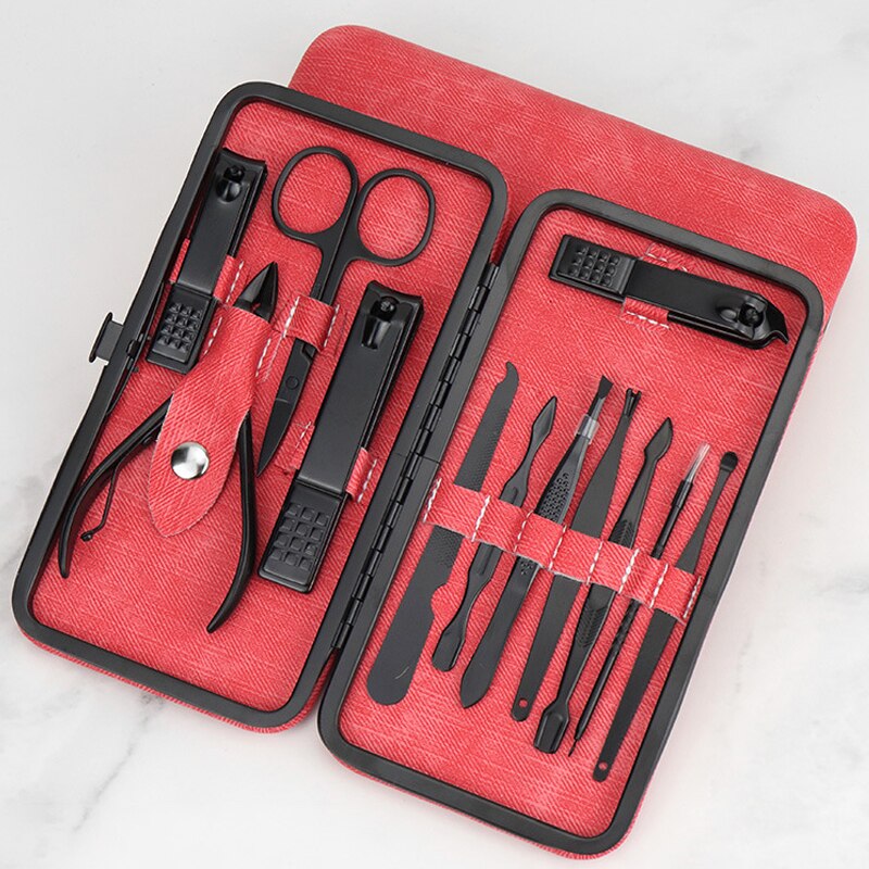 12pcs/set Manicure Nail Clippers Pedicure Set Port... – Grandado