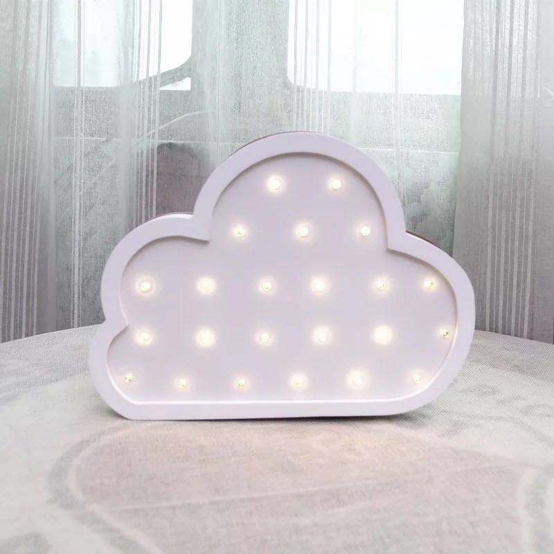 Nordic Nursery Kids Room Decor Cloud Shape LED Nig... – Grandado