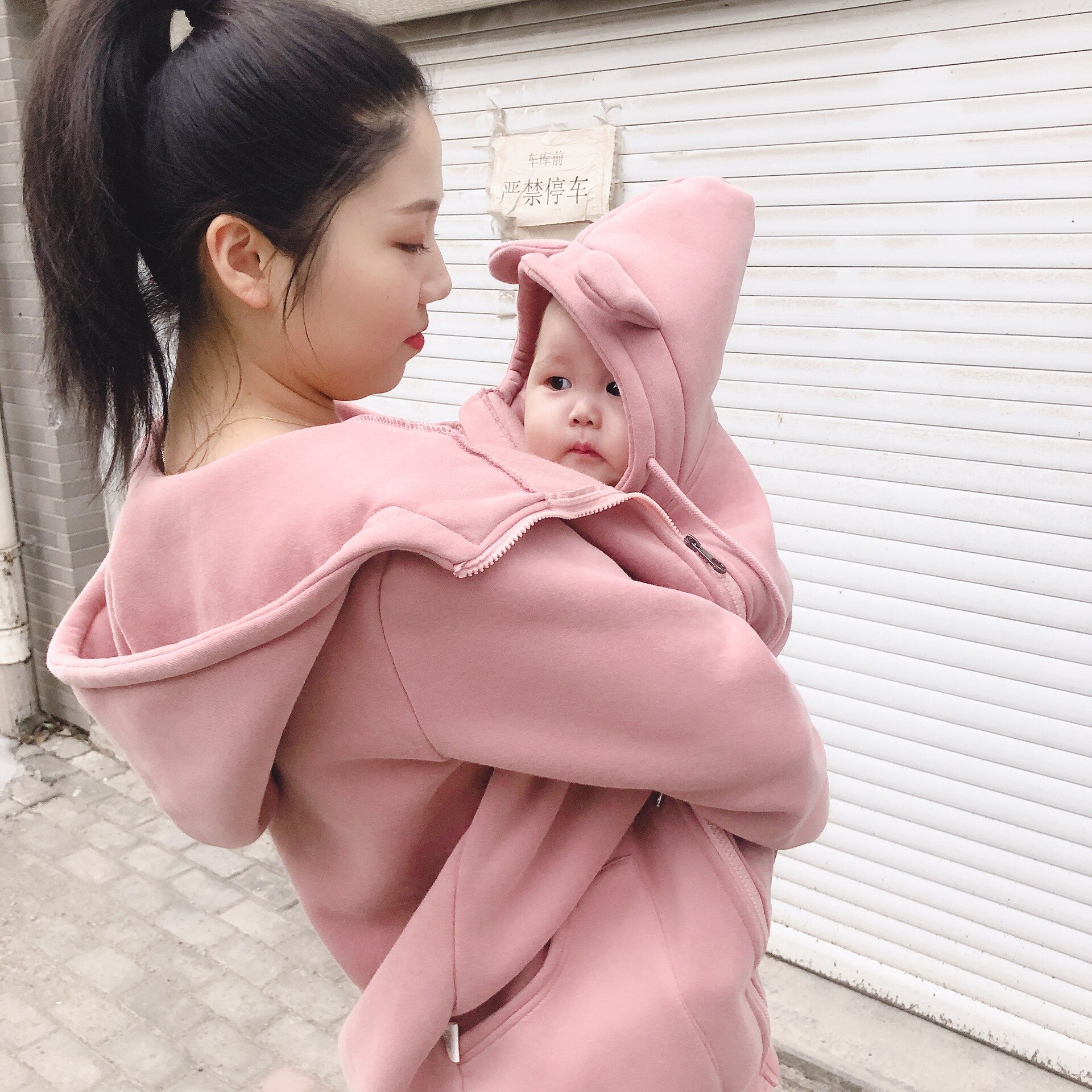 Kangaroo Mother Jacket Winter Coats Maternity Clot... – Grandado