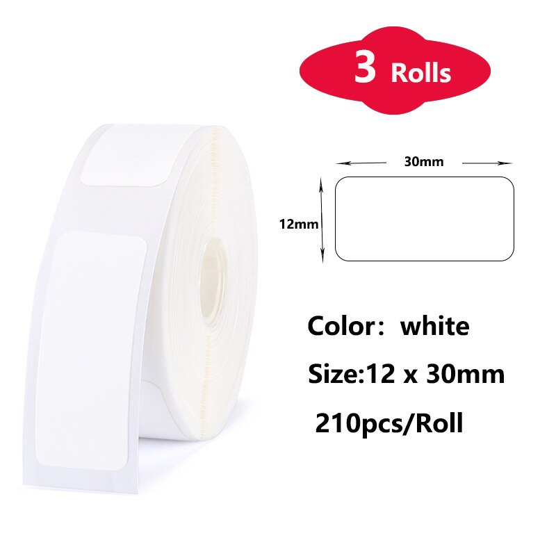 3Rolls Niimbot D11 thermal label Stickers adhesive... – Vicedeal