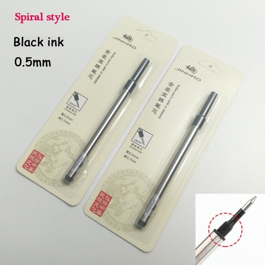 2Pcs/lot Rotating Threaded Port Ball pen's Refills... – Grandado