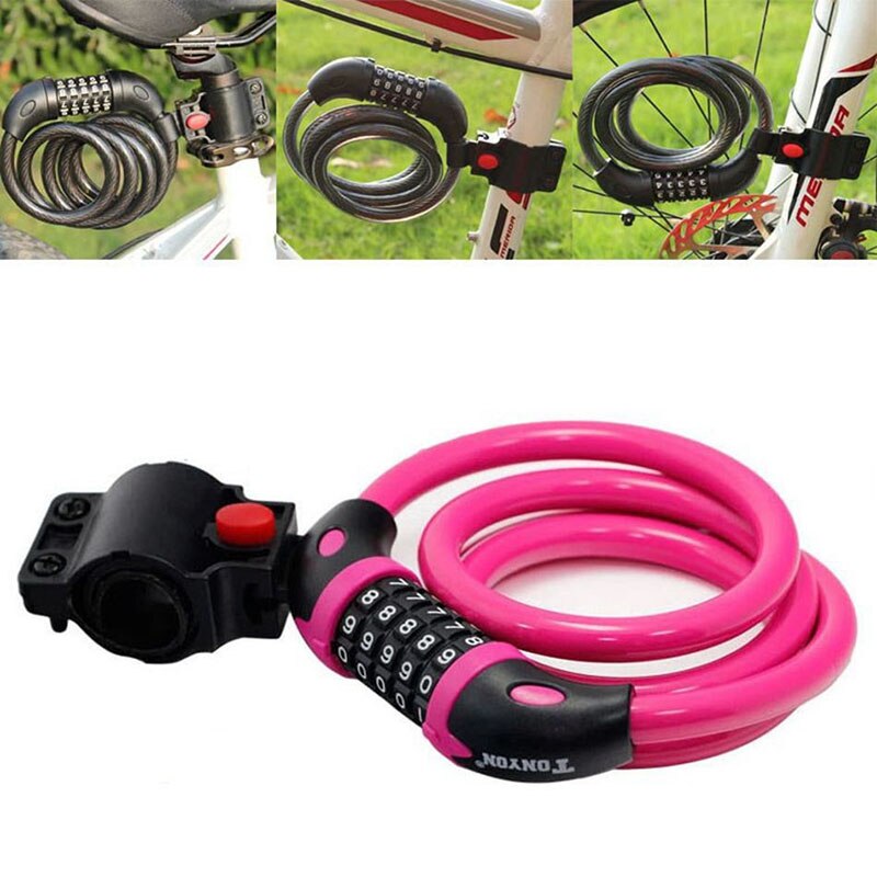 1Pcs Bike Lock High Security 5 Digit Resettable Co... – Vicedeal