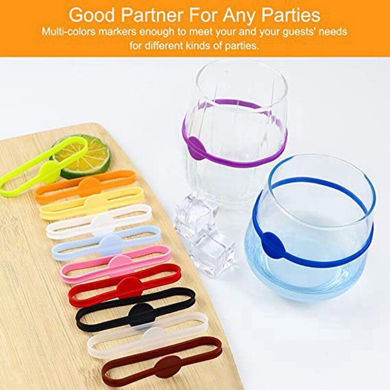 Drink Marker Glass Cup Wine Glass Bottle Strip Tag... – Grandado