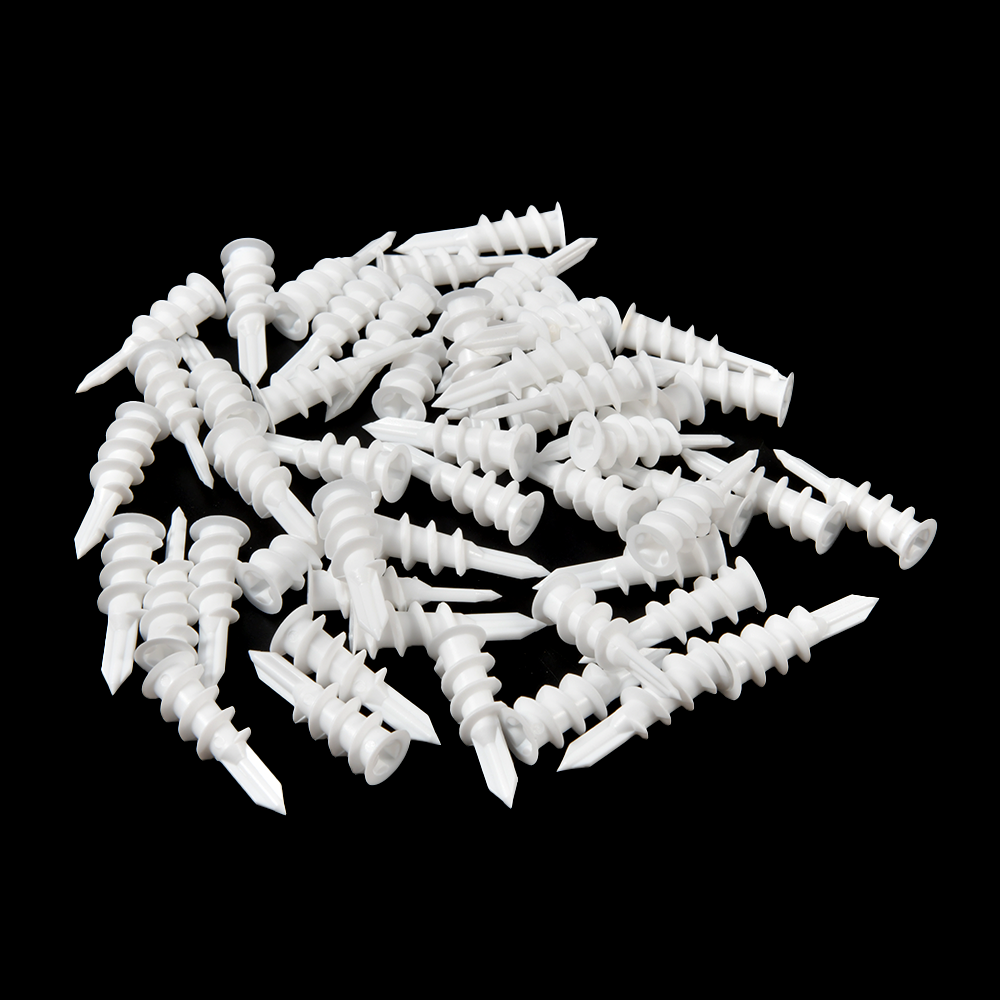 50 Pcs Plasterboard Anchor 6x33mm Drywall Nylon Ri... – Vicedeal