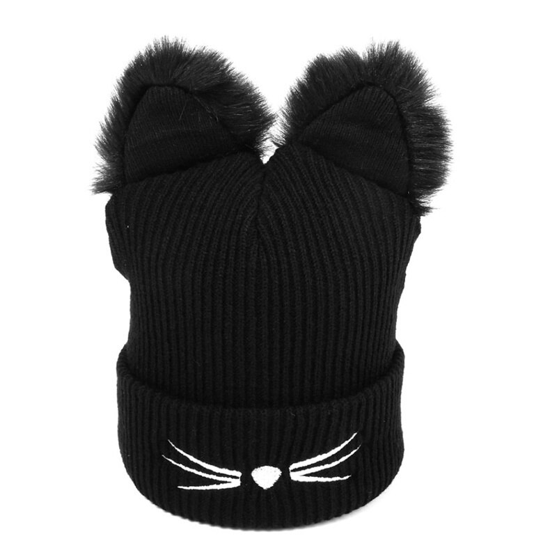 Vrouwen Leuke Herfst Winter Mutsen Hoed Kat Oren S... – Grandado