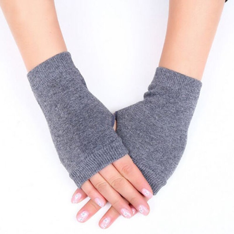 Winter Women Half Finger Gloves Stretchy Hand Wris... – Grandado