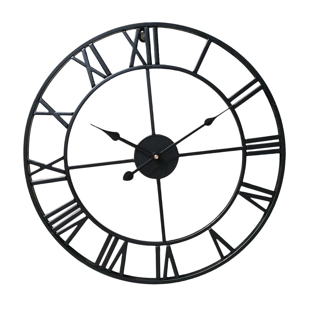 Retro Wall Clock Classic Rome Style 3D Art DIY Mec... – Grandado