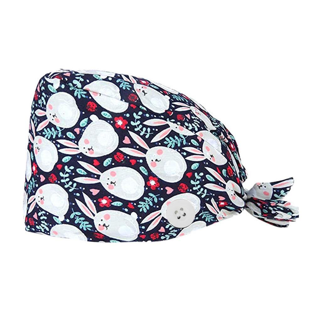 Nursing Hat Scrub Cap Cartoon Printing Pet Hat Uni... – Grandado
