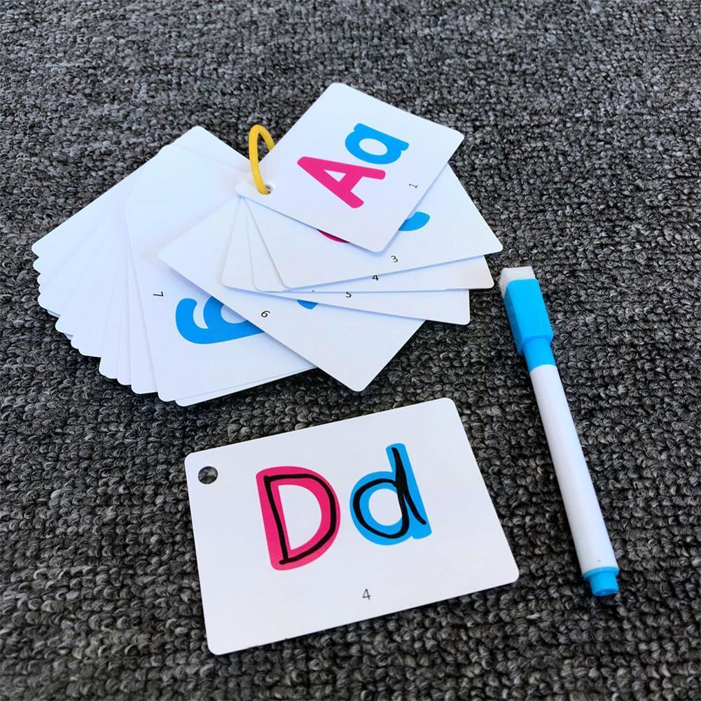 1 Set Kids English Learning Flash Card Alphabet Le... – Grandado