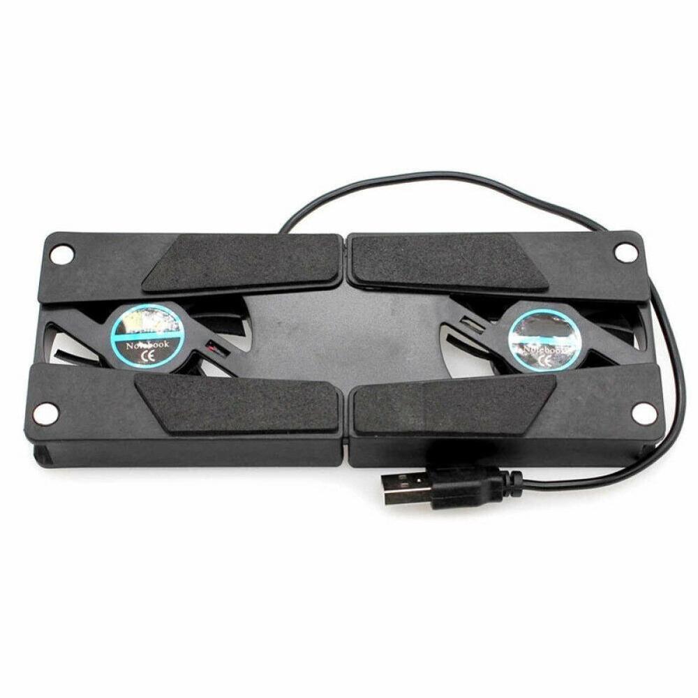 2 Fans Foldable Laptop Cooling Cooler Pad Stand US... – Vicedeal