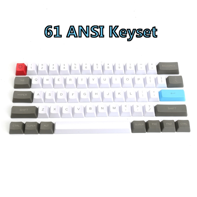 61 Sleutel Ansi-Layout Oem Profiel Pbt Dikke Keyca... – Vicedeal