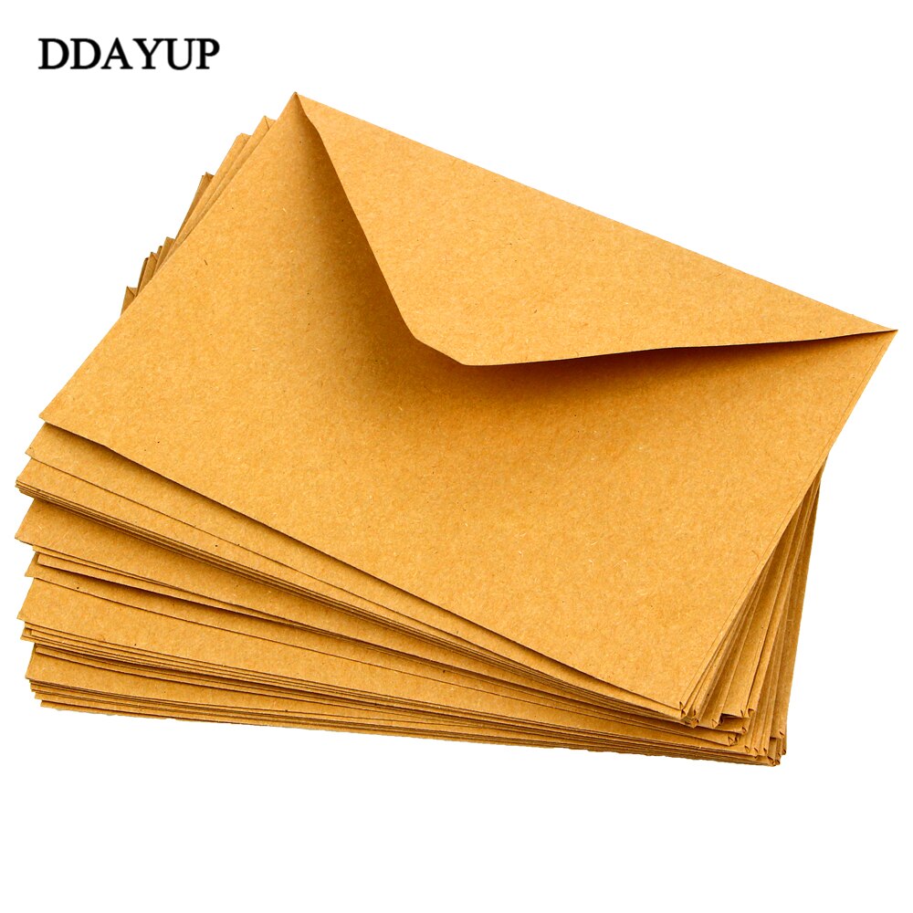 50Pcs/Lot Classical Brown Kraft Blank Mini Paper W... – Grandado