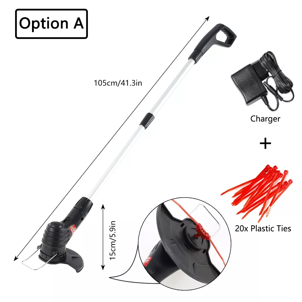 Cordlesss Grass Trimmer Rechargeable Electric Lawn... – Grandado