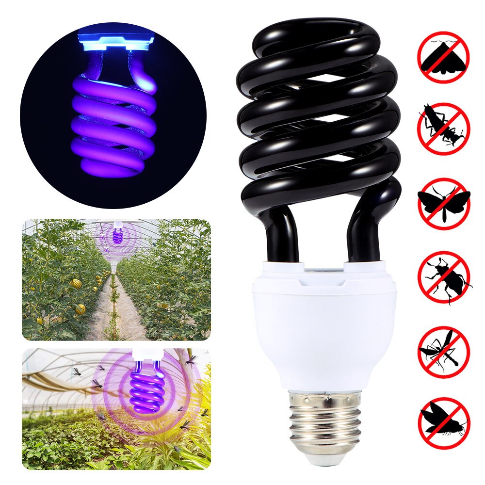 220V E27 40W UV Light Bulb UV Ultraviolet Fluoresc... – Grandado