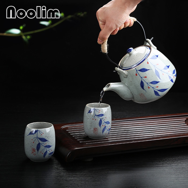 Ceramic Hand-painted Large Teapot Retro Heat-resis... – Grandado