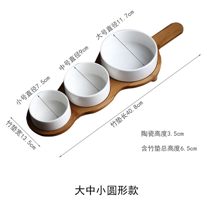 Nordic ceramic fruit platter Snack candy dried fru... – Grandado