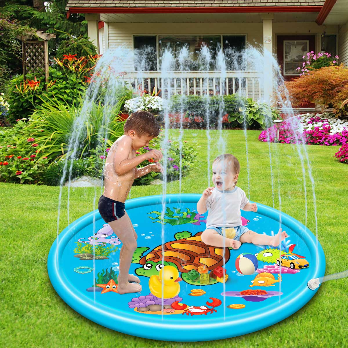170/110Cm Opblaasbare Sprinkler Mat Zomer Kids Zwe... – Grandado