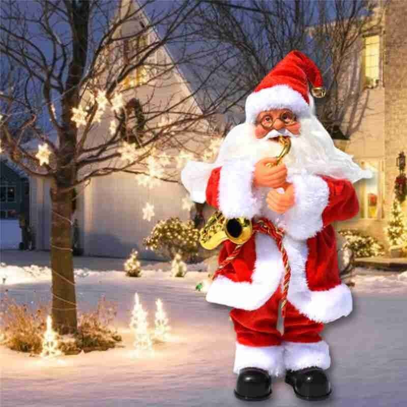 1 Set Lively Santa Claus Toy Electric Inverted Str... – Grandado