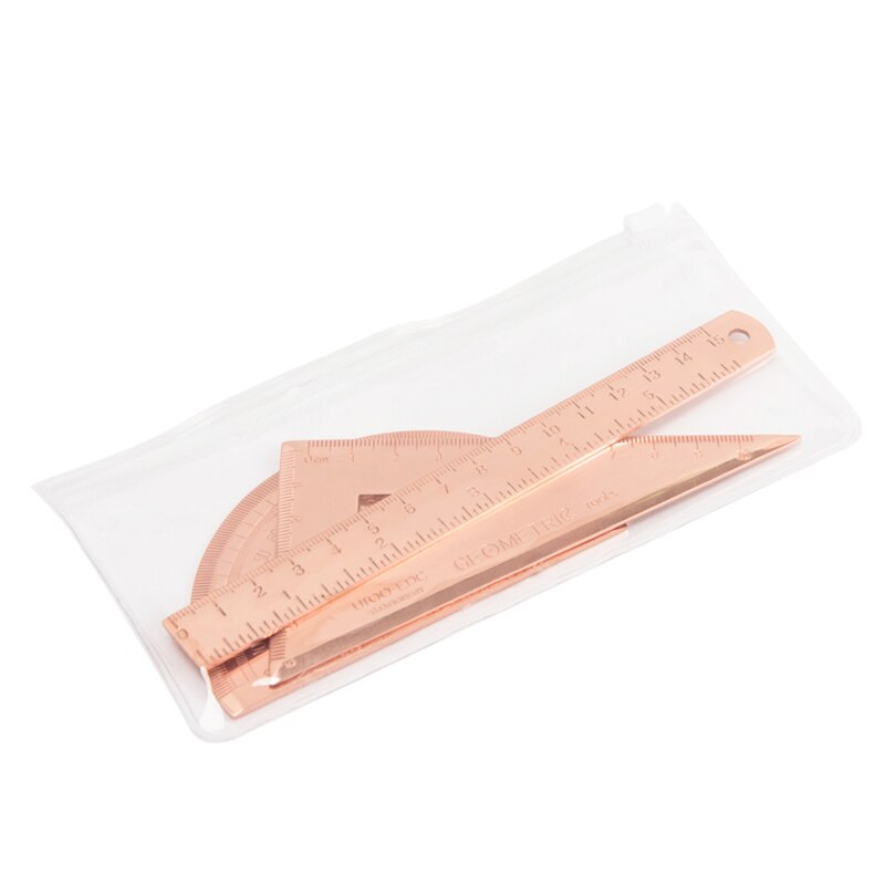 TUTU Gold/Rose Gold Ruler Stainless Steel Protract... – Grandado