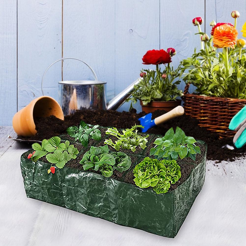 Divided Raised Vegetable Bed 35 Gallon Breathable ... – Grandado