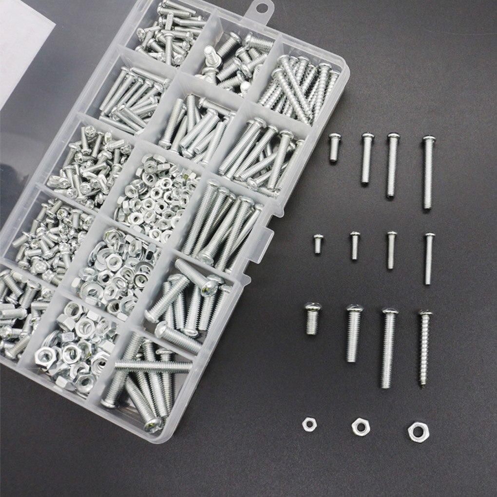 15 Grid Boxed Screw Combination Half Round Head Ta... – Vicedeal