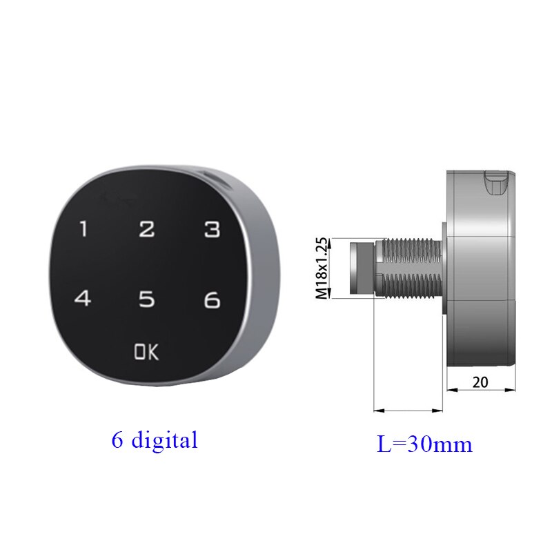 Mini smart Keyless Touch Keypad Password cabinet l... – Vicedeal