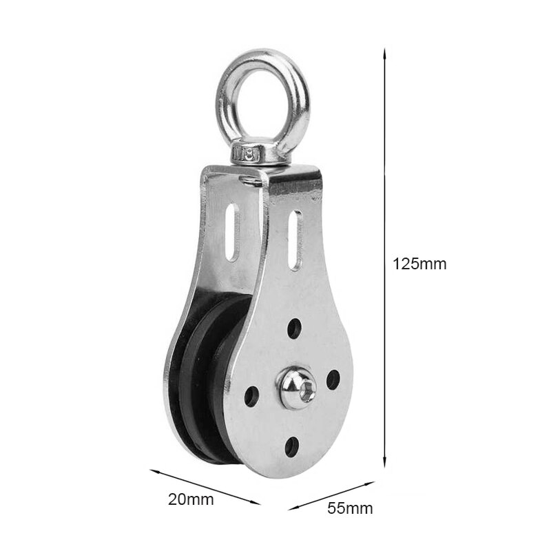 300kg Mute Pulley Block with Dual Bearings Nylon W... – Grandado
