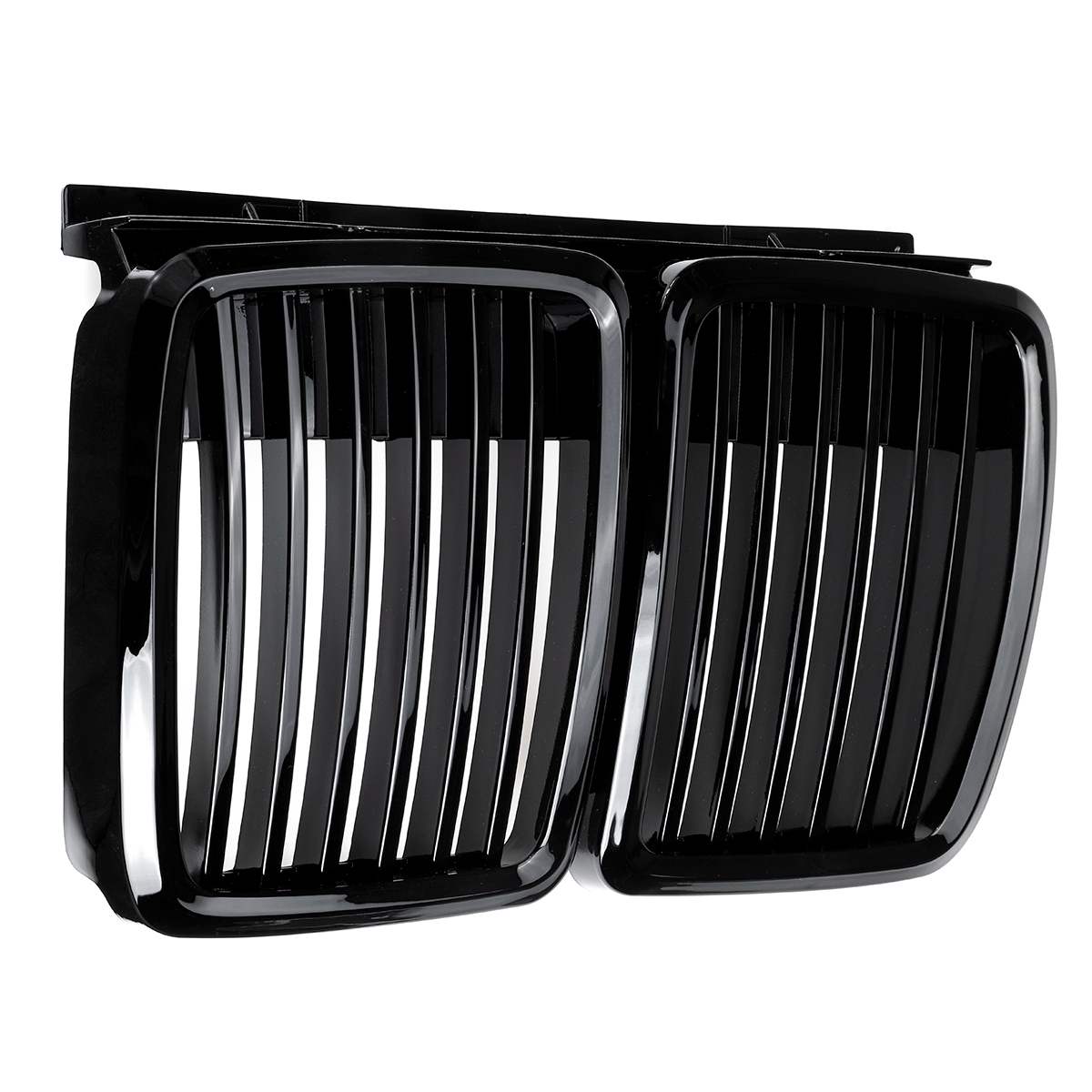 Pair Gloss Matte Black Front Bumper Kidney Grille ... – Vicedeal