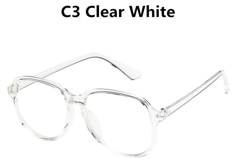 Clear Jelly Pink Glasses Frame for women Oversized... – Grandado