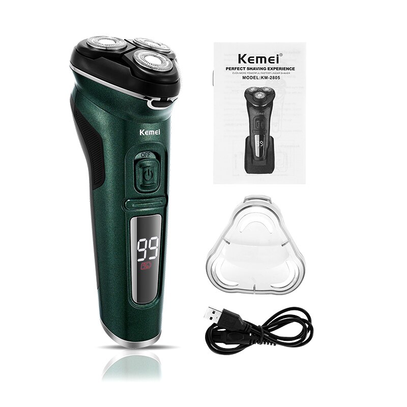Powerful Cordless LCD Electric Shaver with Charger... – Vicedeal