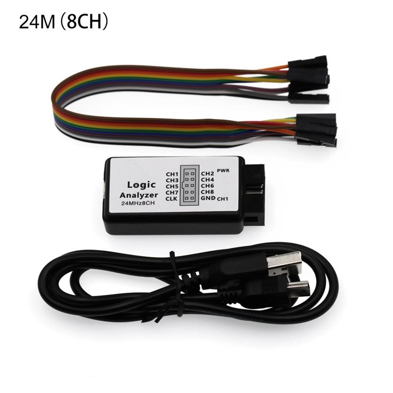 Usb Logic Analyzer 24M 8CH Kanalen Met Buffer Onde... – Vicedeal