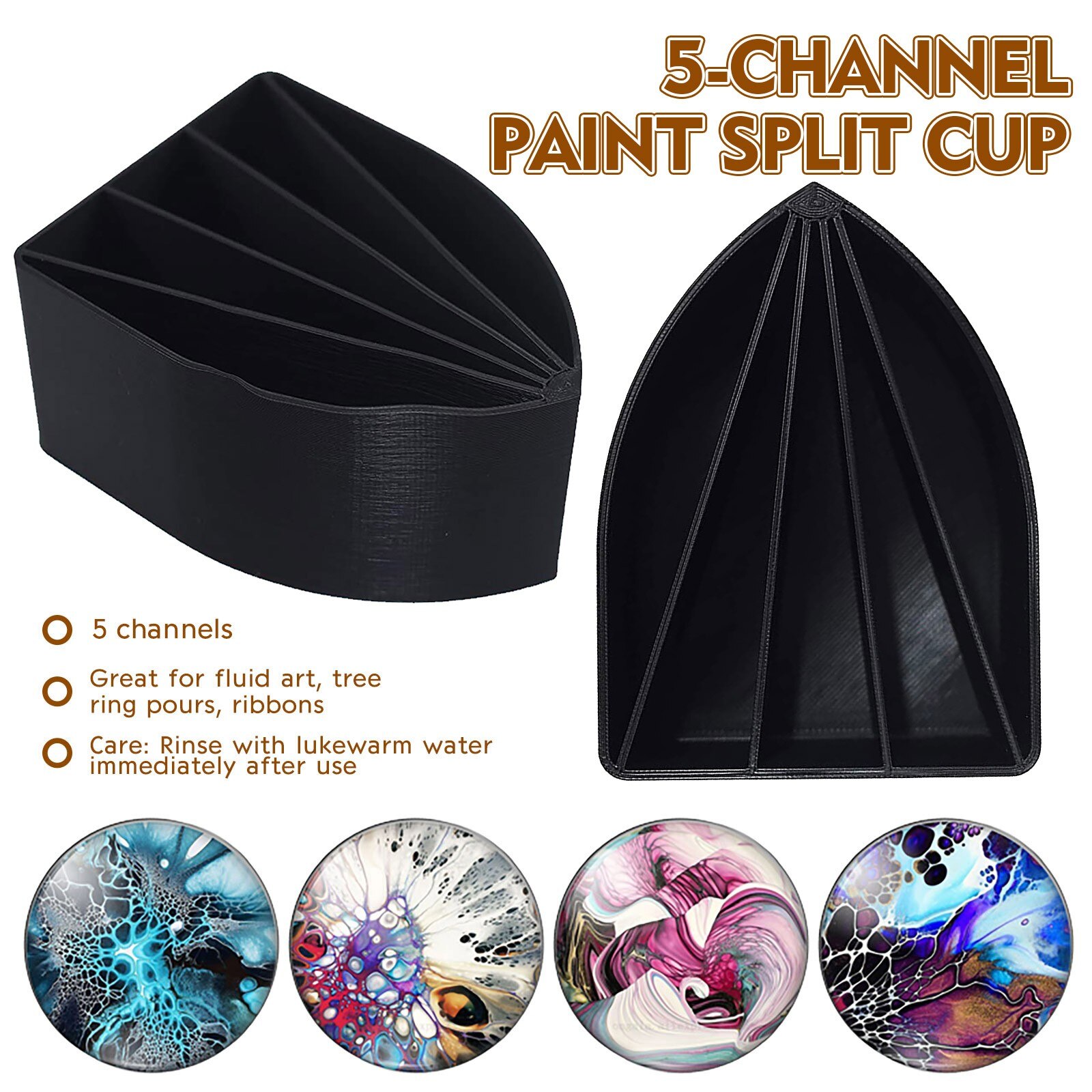 6Oz Acryl Giet Cup , 5 Kanalen Verf Gieten Split C... – Grandado