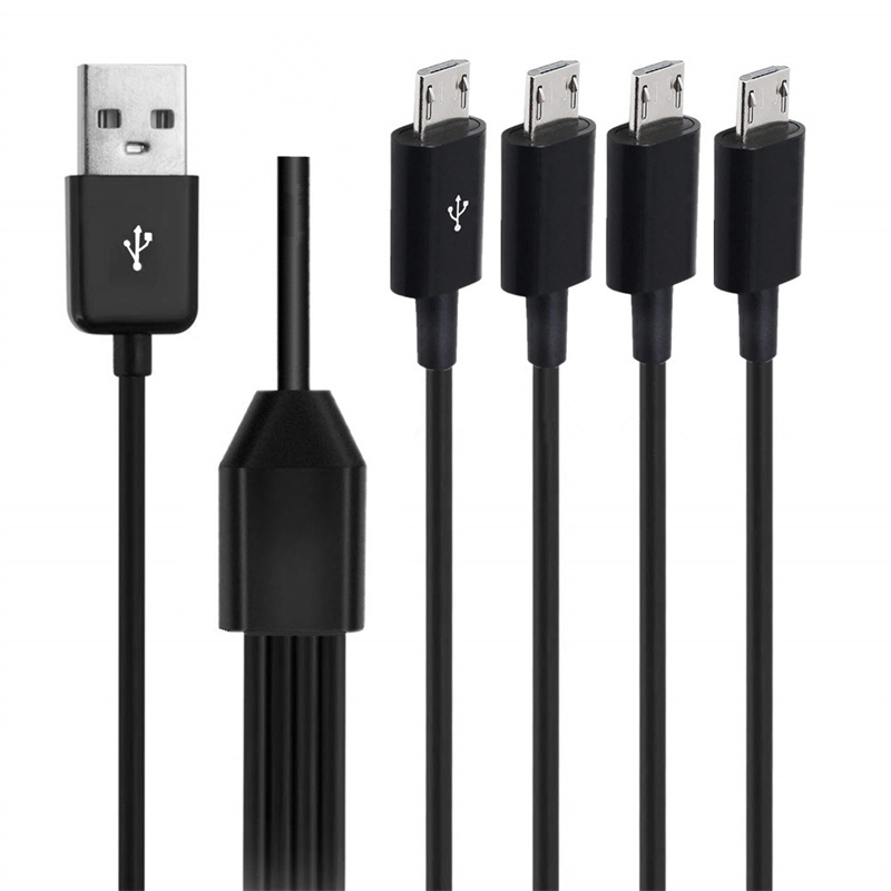 USB 2.0 Type A Male To 4 Micro USB 5 Pin Male Spli... – Grandado