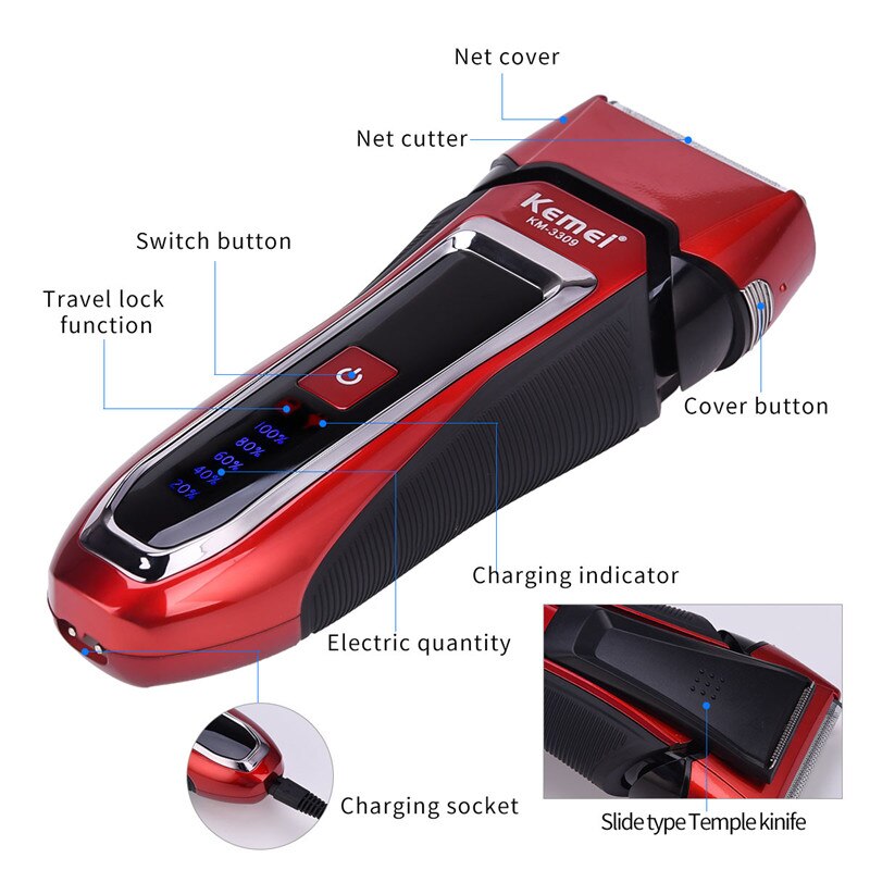 Full Body Wasbare Elektrische Scheerapparaat Snel ... – Grandado