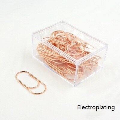 Luxury 50pcs/box 50mm Rose Gold Pink Paperclips El... – Grandado