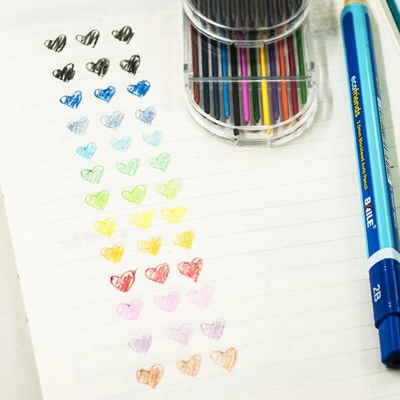 12Pcs/Box 2mm 12 Color Length Mechanical Pencil Sk... – Grandado