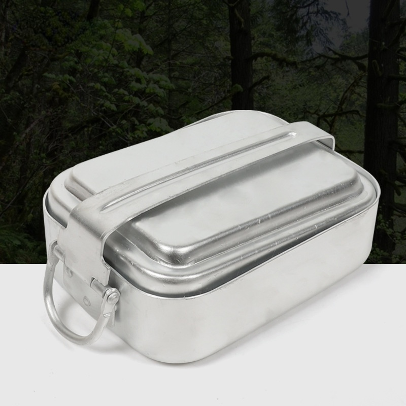 Outdoor Aluminum Camping Cookware Set Army Canteen... – Grandado